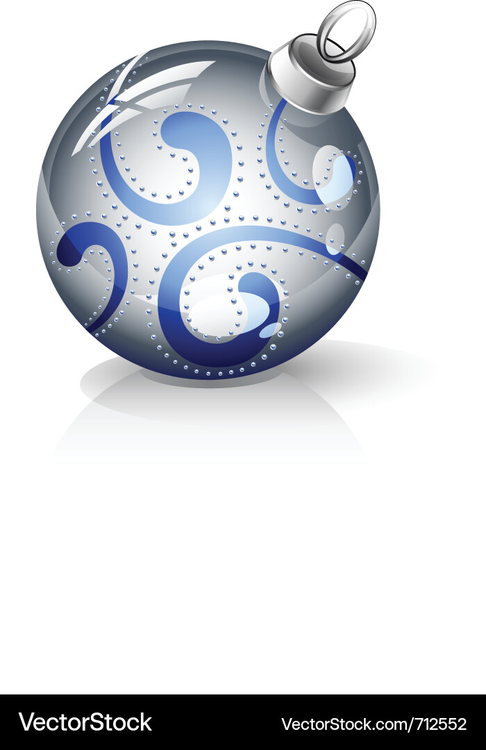 Christmas ball Royalty Free Vector Image - VectorStock