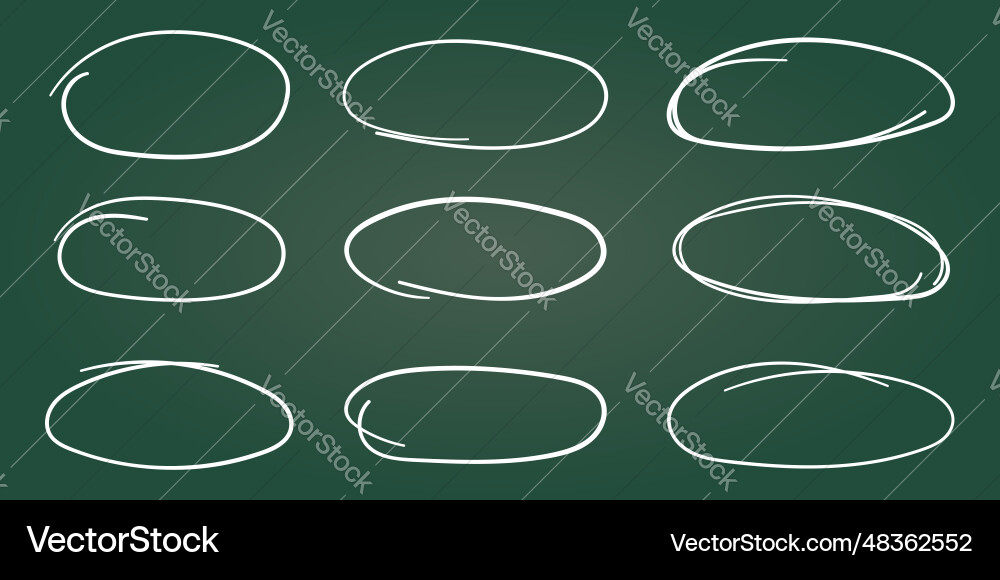 Circle line sketch icon in hand drawn style Vector Image