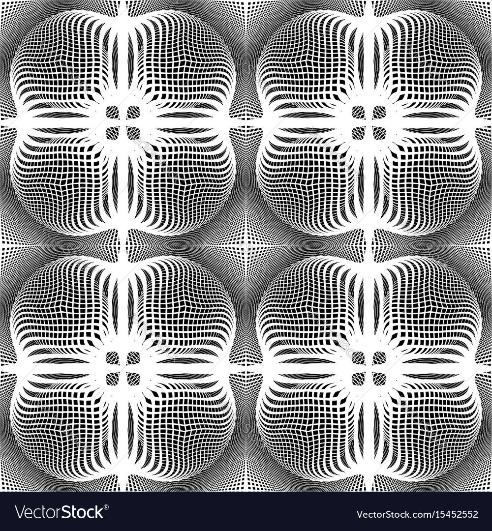 Design seamless monochrome grid pattern Royalty Free Vector