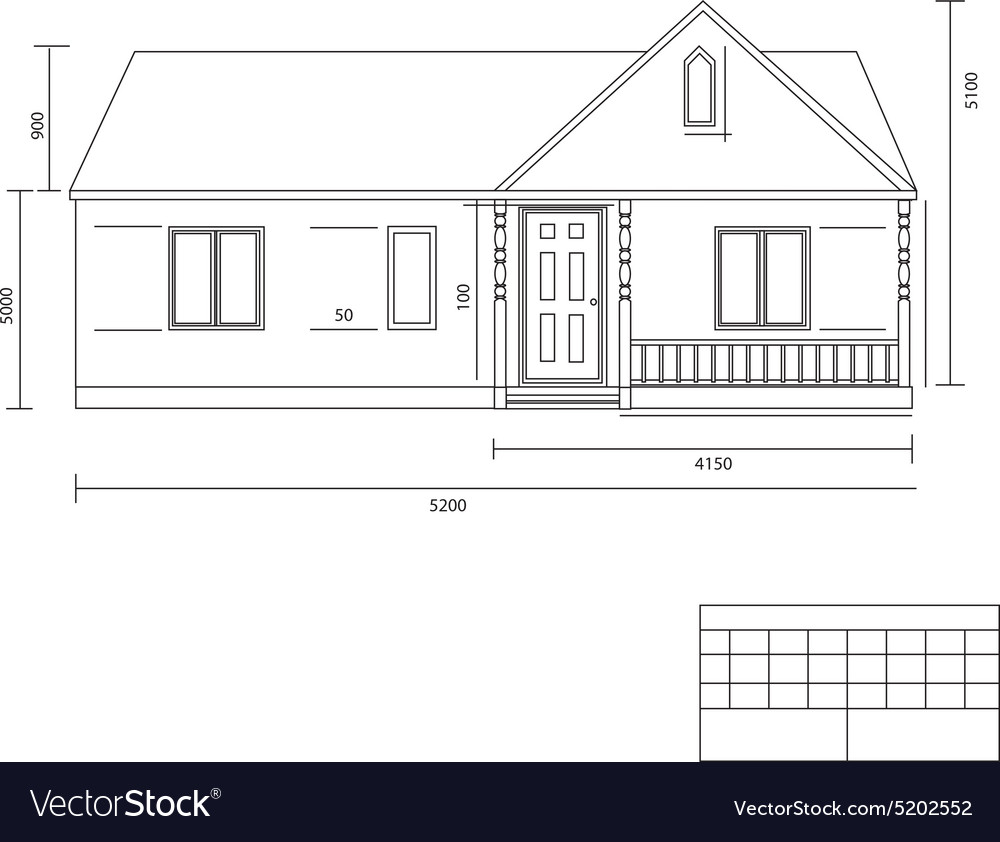House plan Royalty Free Vector Image - VectorStock
