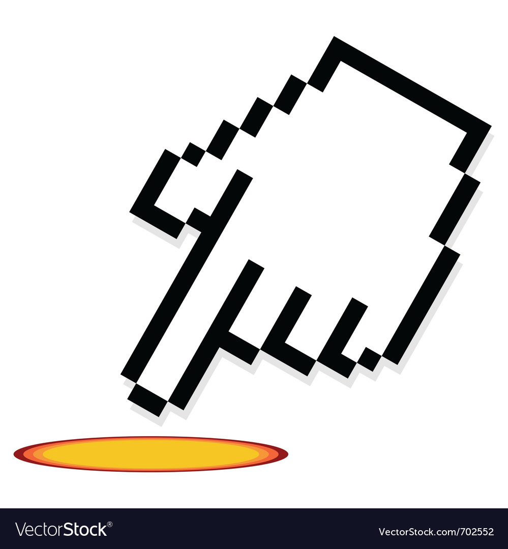 Large computer mouse Royalty Free Vector Image