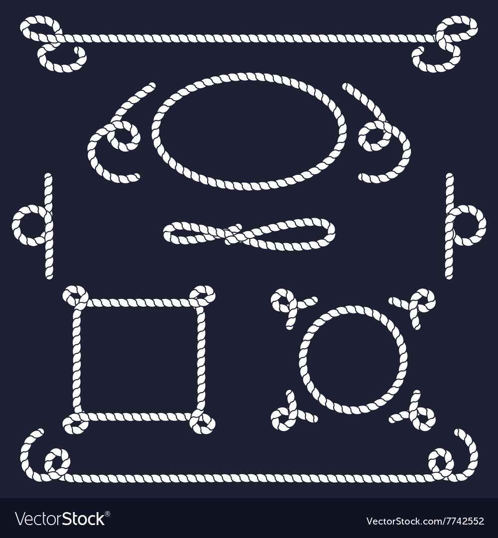 Marine rope knot Royalty Free Vector Image - VectorStock