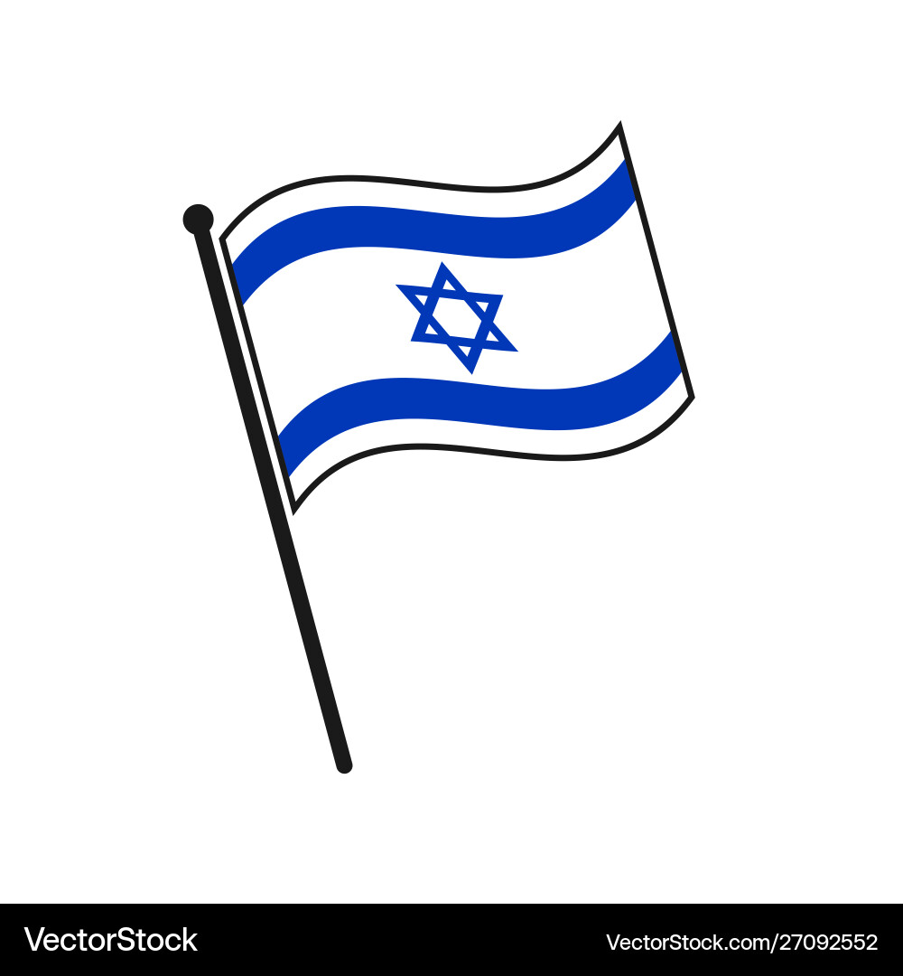 Simple flag isolated Royalty Free Vector Image