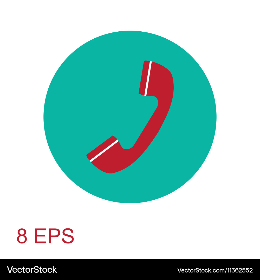 Telephone icon phone simple or logo for web Vector Image