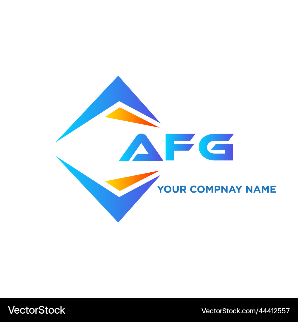 Afg abstract technology logo design on white Vector Image