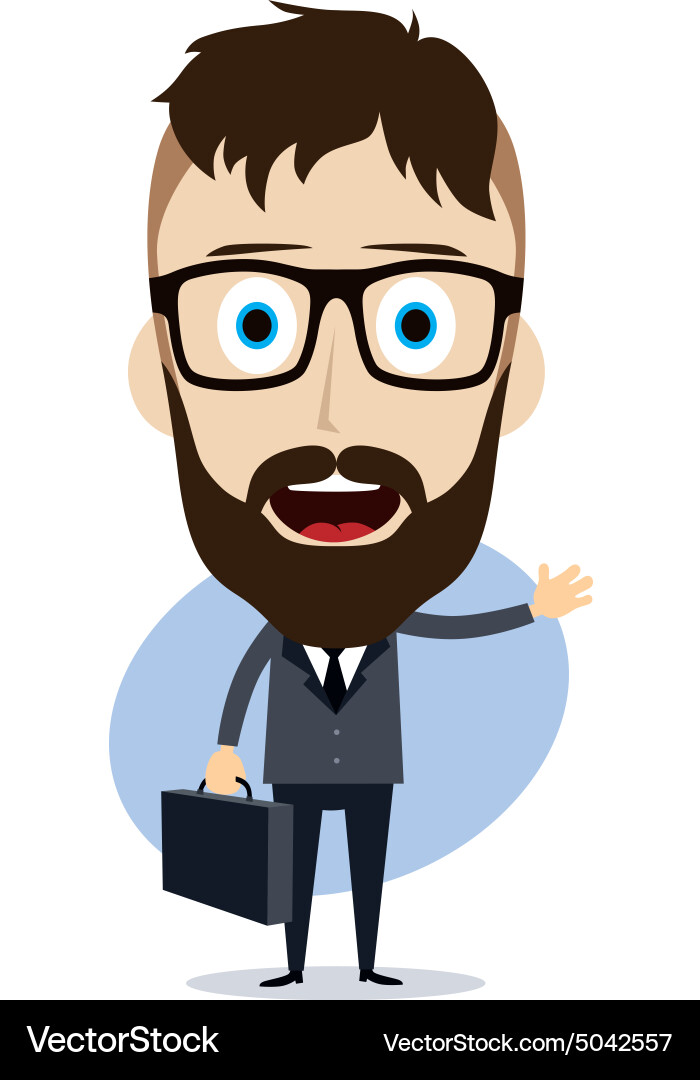 Businessman cartoon Royalty Free Vector Image - VectorStock