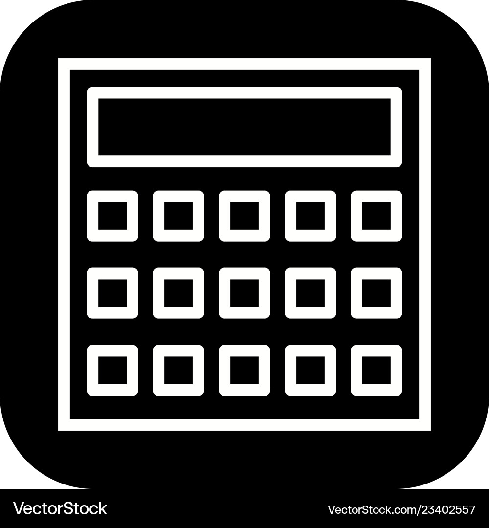 Calculation icon Royalty Free Vector Image - VectorStock