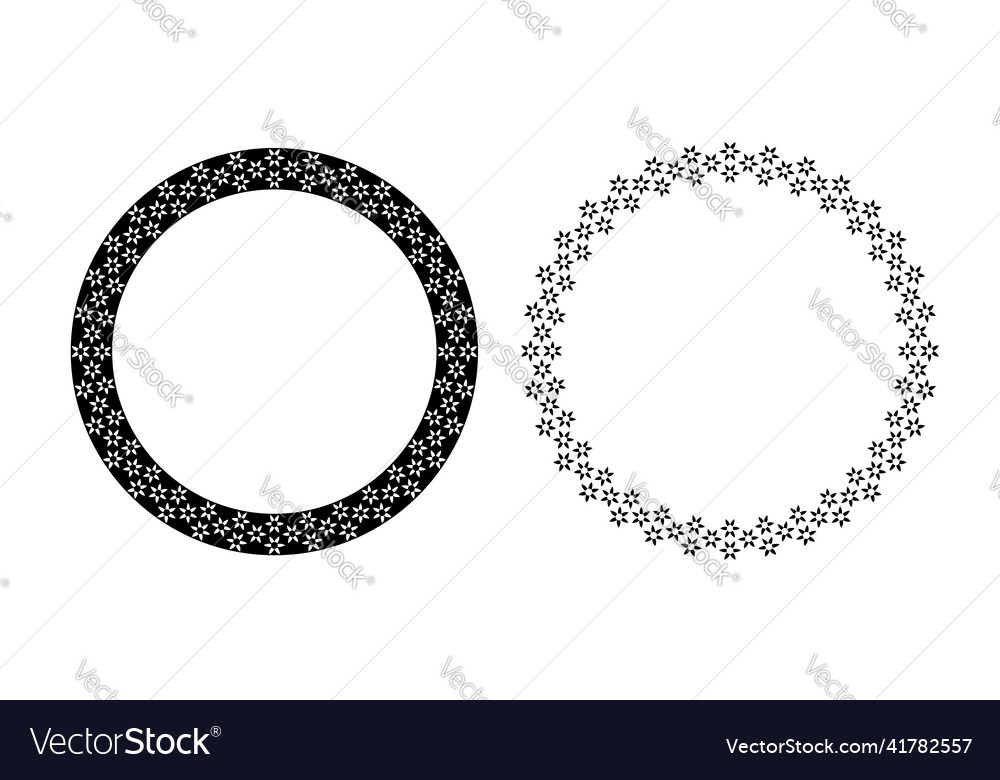 Circle frames Royalty Free Vector Image - VectorStock