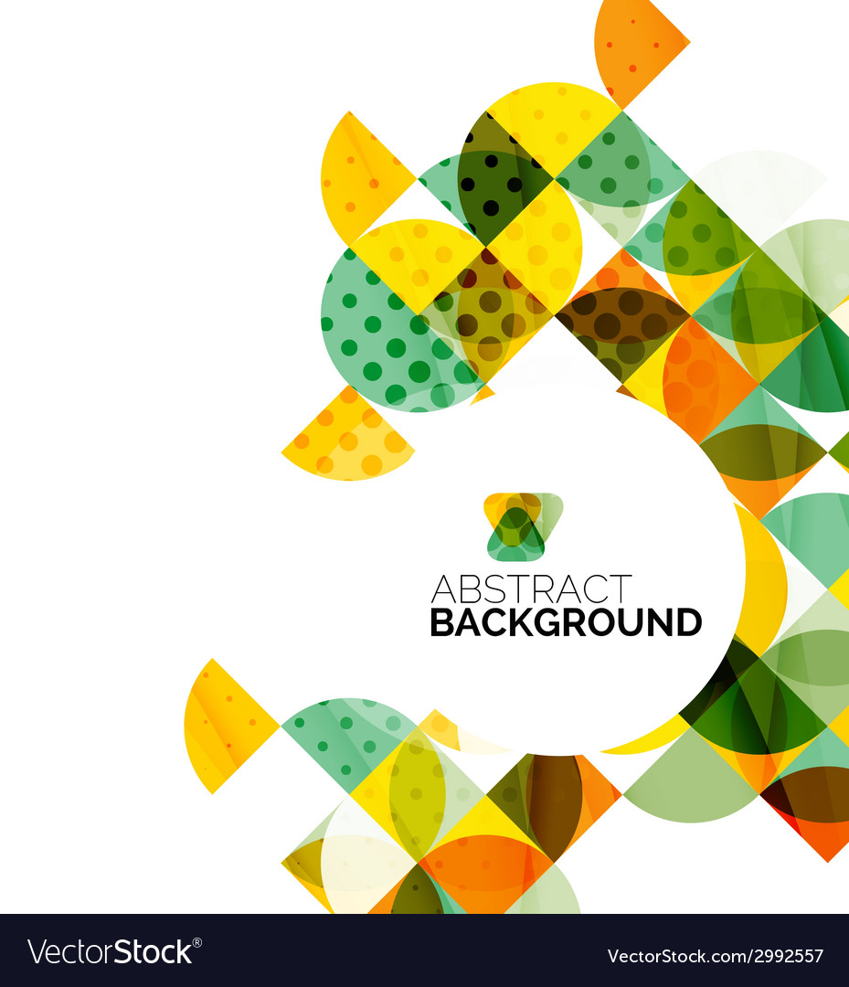 Circle geometric abstract background Royalty Free Vector