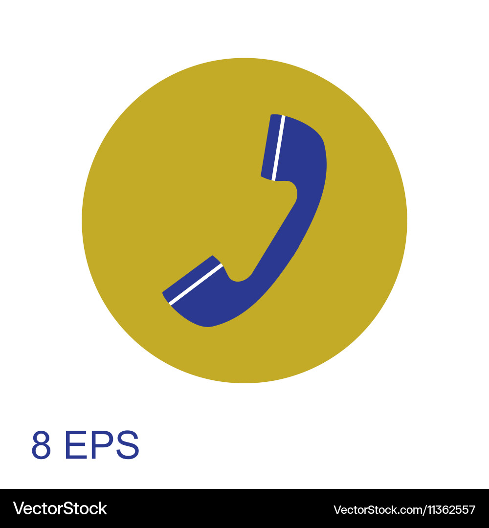 Telephone icon phone simple or logo for web Vector Image