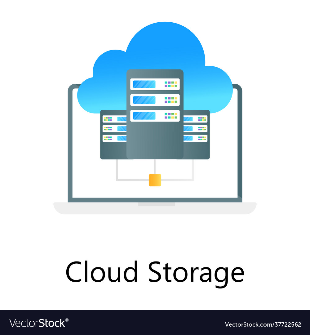 Cloud storage Royalty Free Vector Image - VectorStock