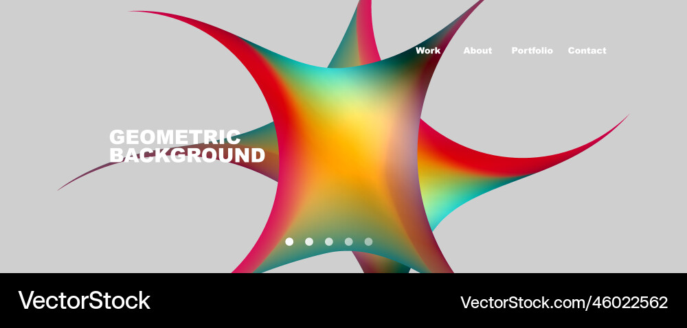 Round shapes and circles geometric abstract Vector Image