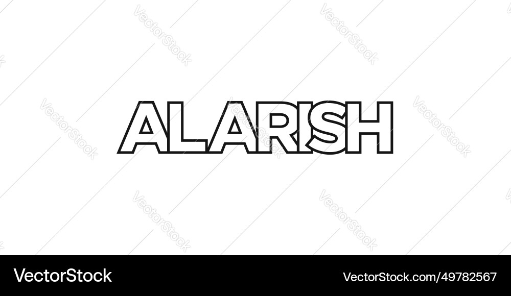 Al arish in the egypt emblem design features Vector Image