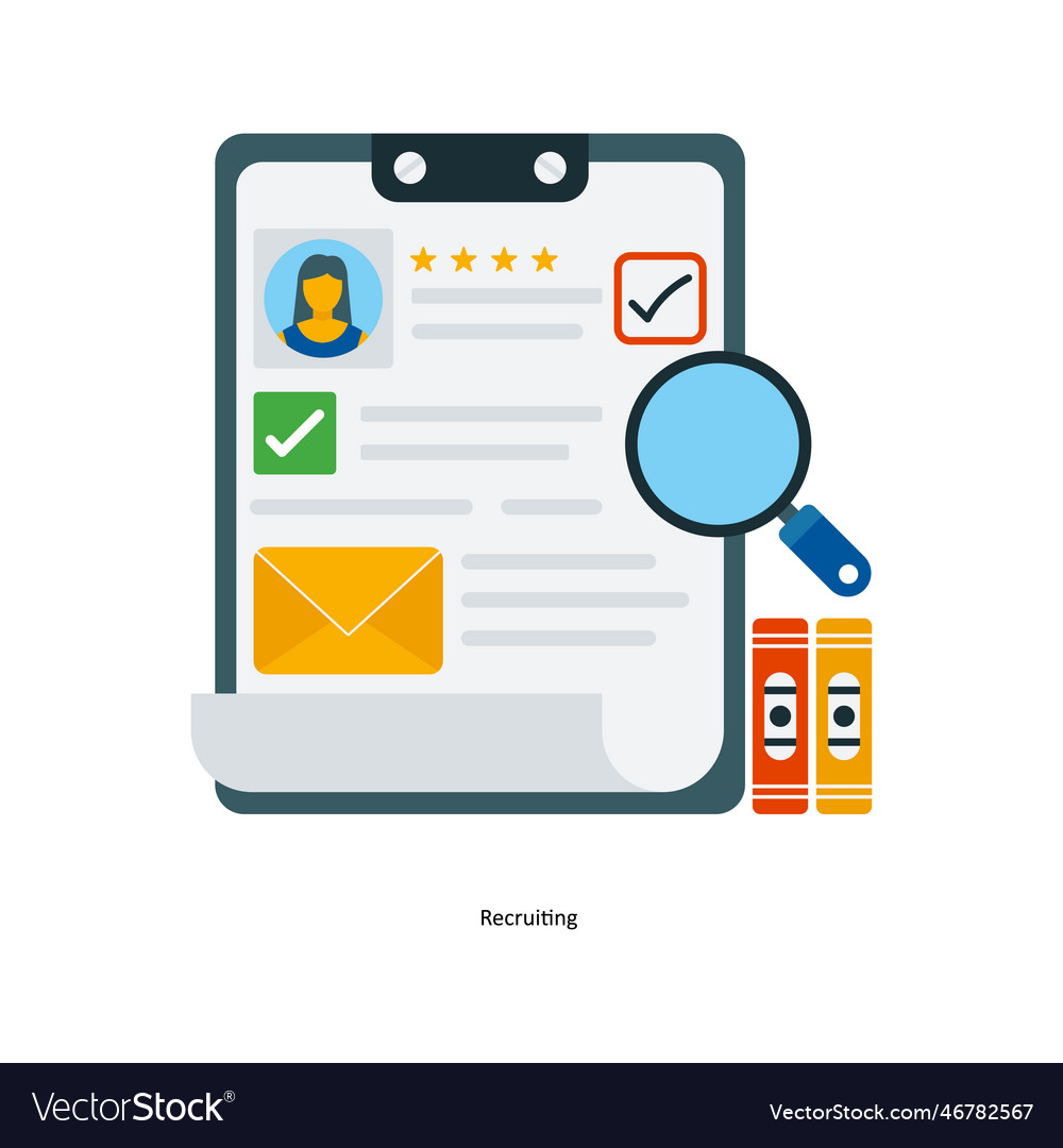 Recruiting fill outline icons simple stoc Vector Image Recruiting fill outline icons simple stoc Vector Image