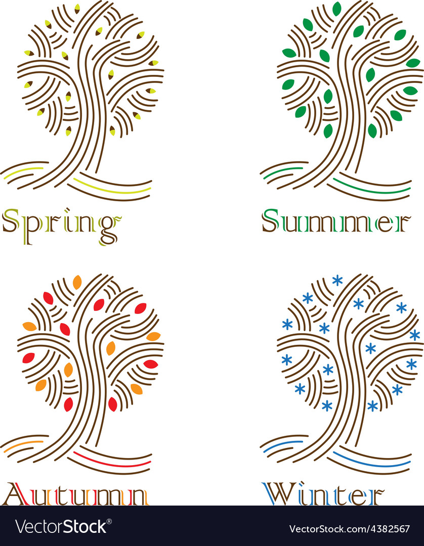 Tree sign Royalty Free Vector Image - VectorStock