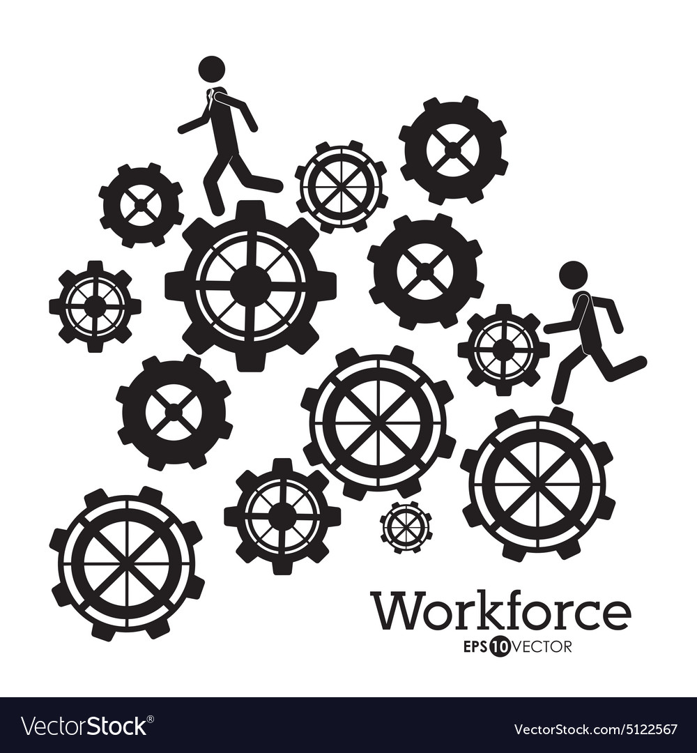 Workforce design Royalty Free Vector Image - VectorStock