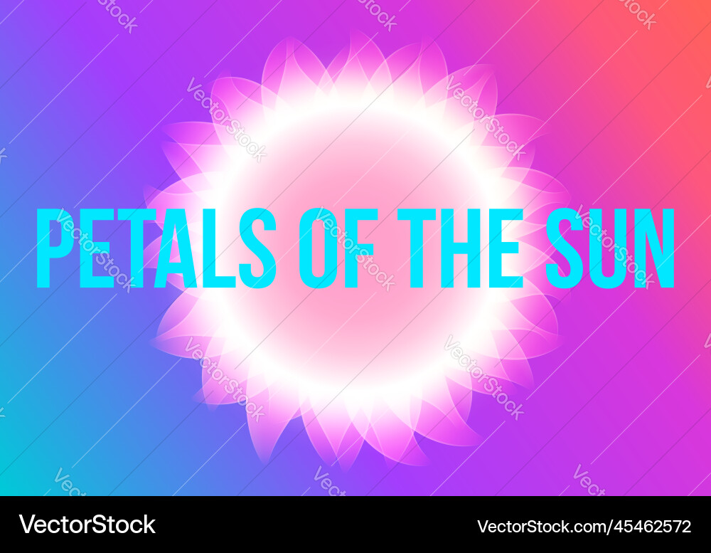 Abstract Background With Sun In Space Ultra Vector Image