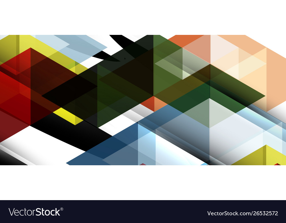Abstract triangle pattern colorful backdrop Vector Image