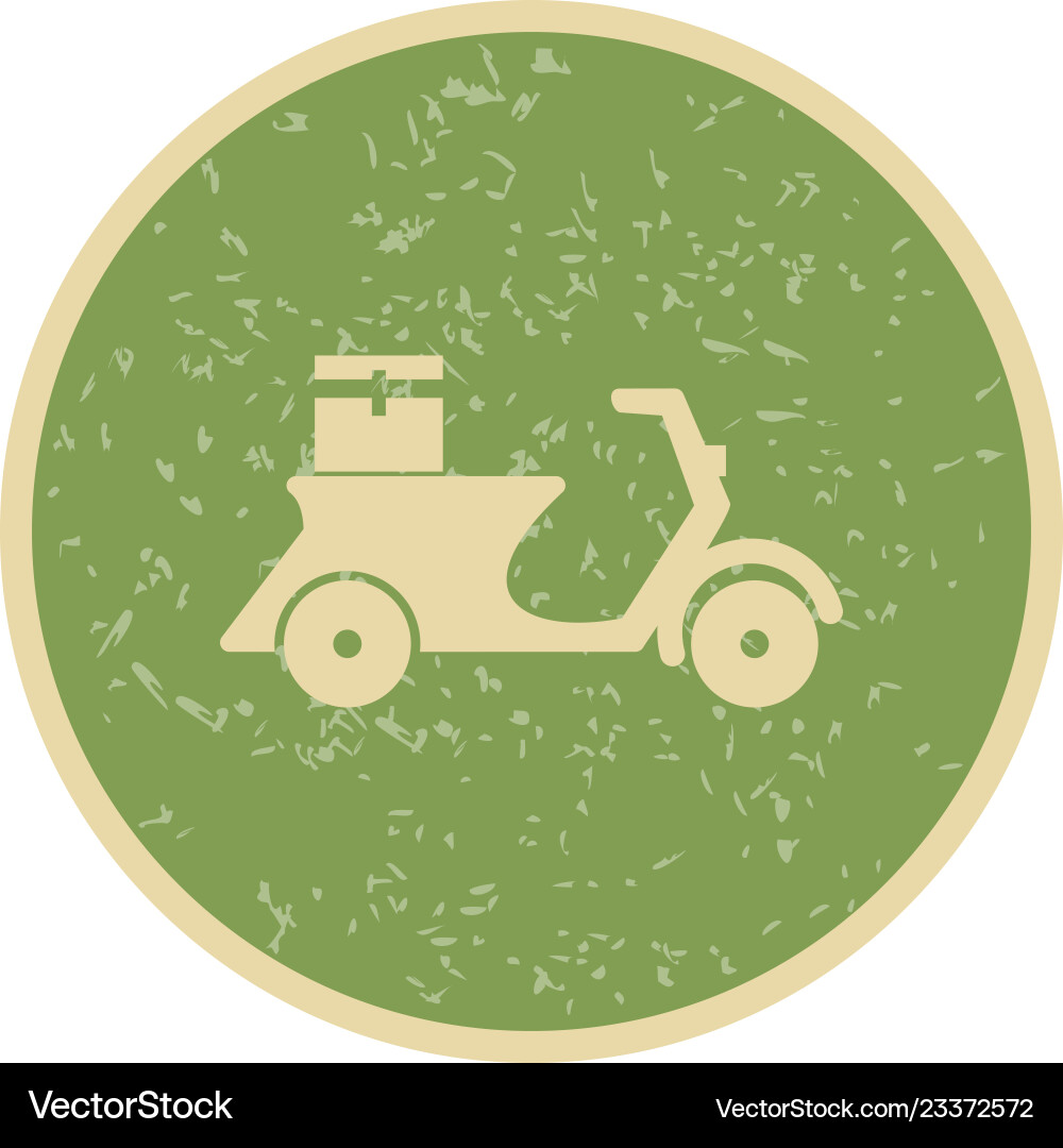 Delivery motorbike icon Royalty Free Vector Image