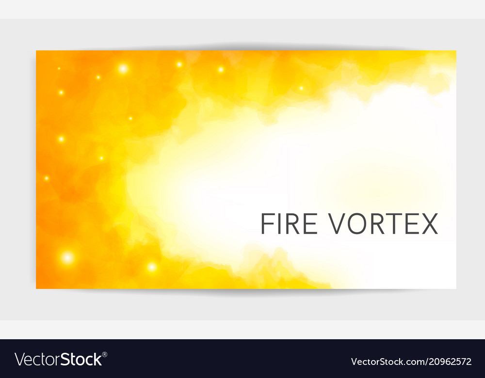 Magic light fire flame postcard template Vector Image