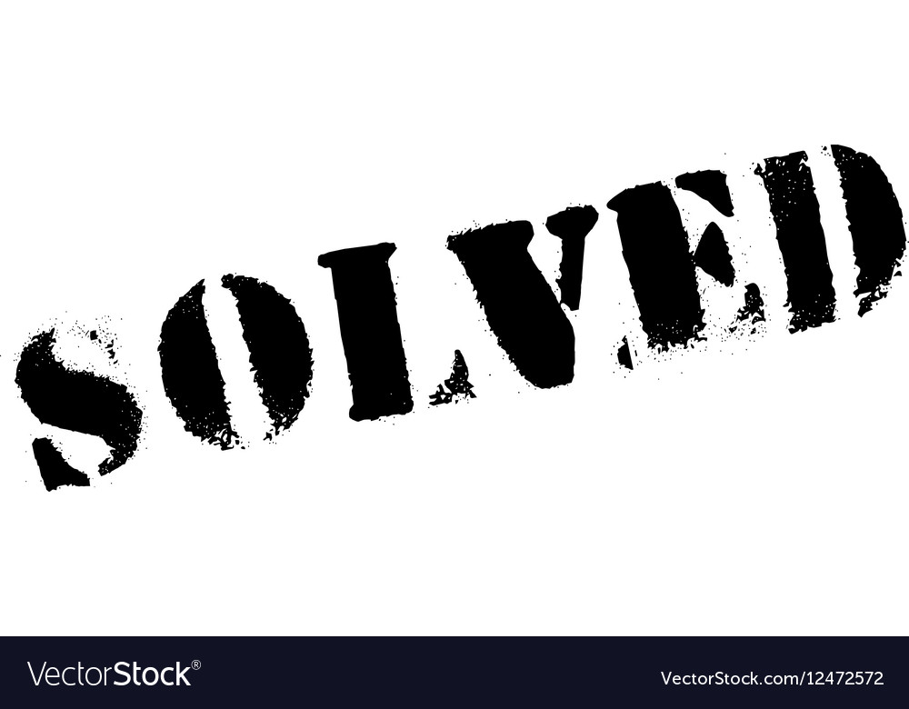 Solved rubber stamp Royalty Free Vector Image - VectorStock Solved rubber stamp Royalty Free Vector Image - VectorStock