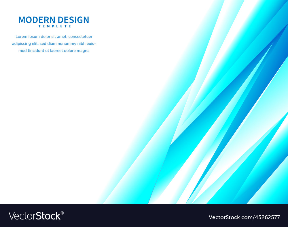 Abstract blue gradient polygonal background Vector Image