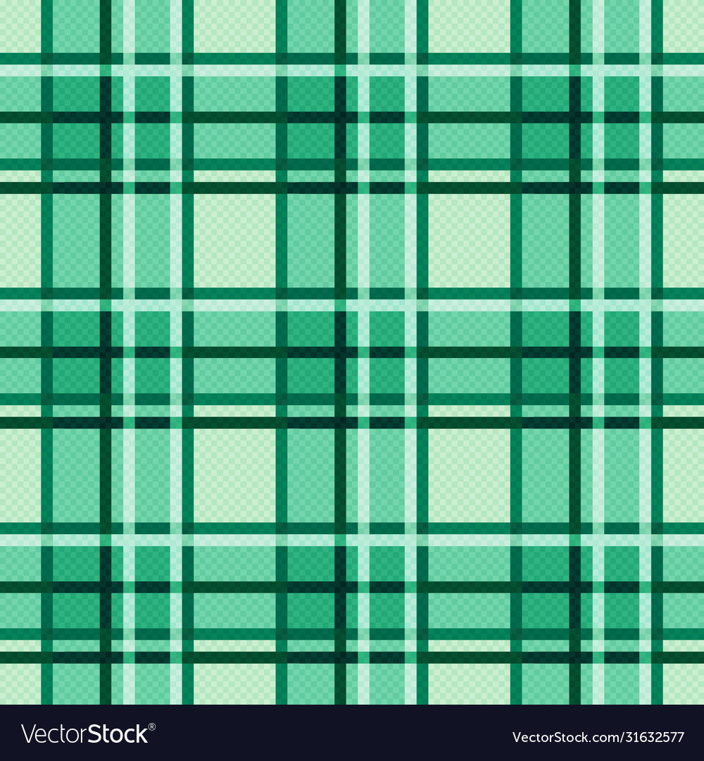 Emerald hues seamless checkered pattern Royalty Free Vector