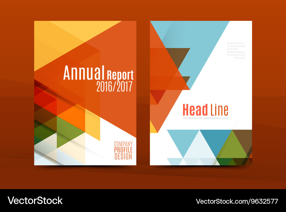 Geometric mosaic design a4 size business Vector Image