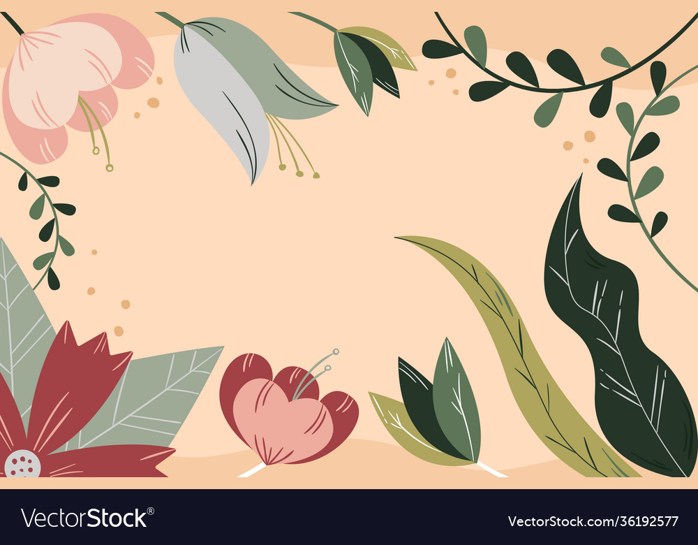 Hand drawn spring background Royalty Free Vector Image