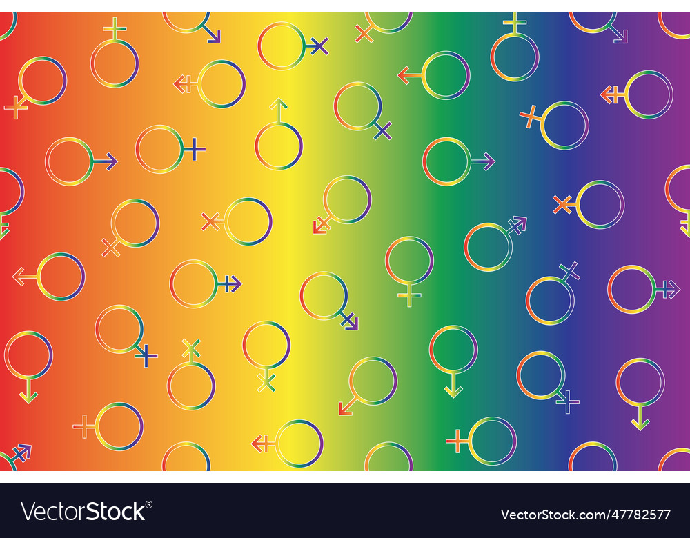 Icon of lgbtq with gradient color on lgbtq color Vector Image