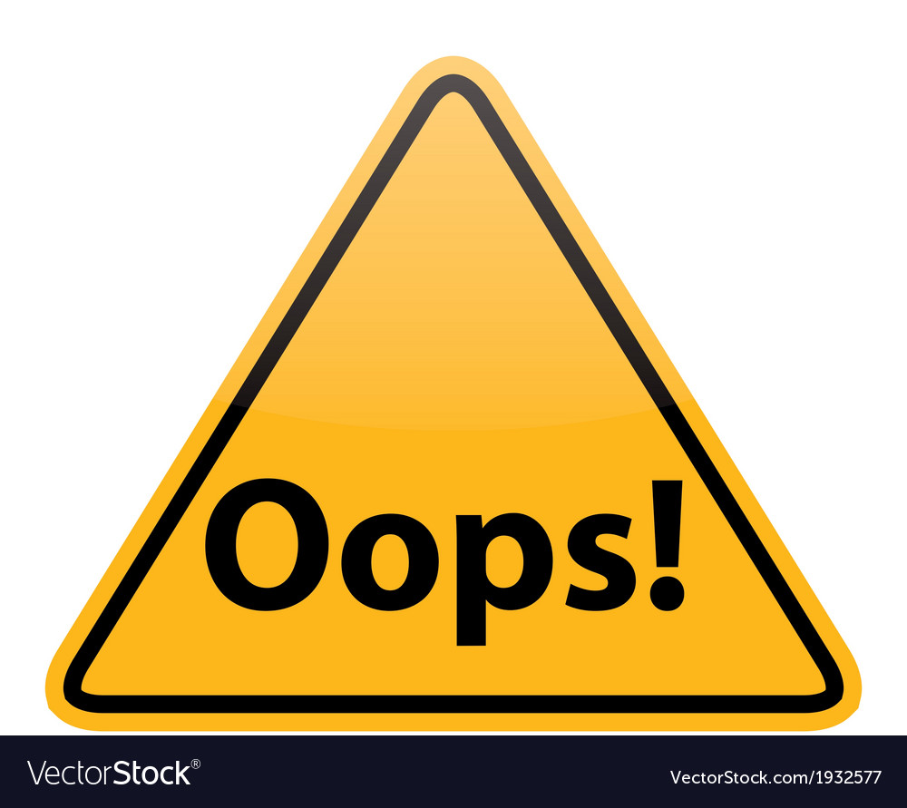 Oops Royalty Free Vector Image - VectorStock