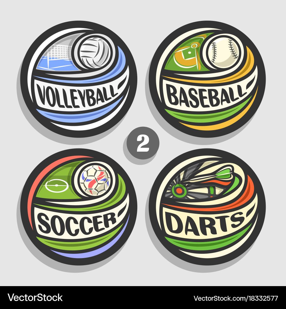 Set of sport logos Royalty Free Vector Image - VectorStock