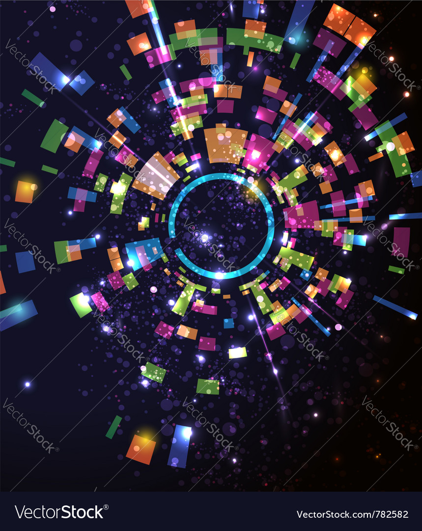 Abstract perspective circle Royalty Free Vector Image