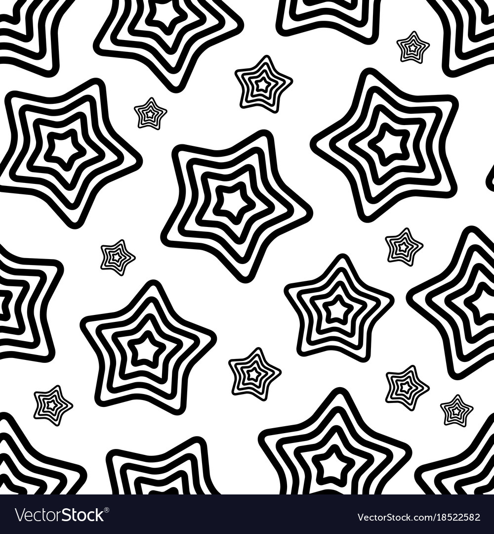 Star seamless pattern Royalty Free Vector Image