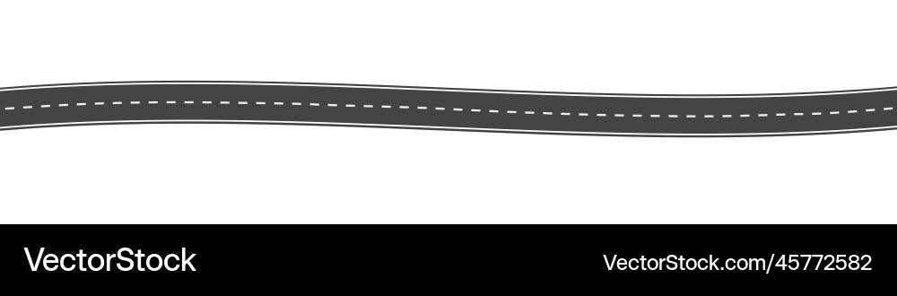 Top view on road map curve highway roadway Vector Image