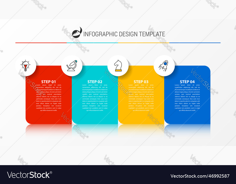 Infographic design template creative concept Vector Image