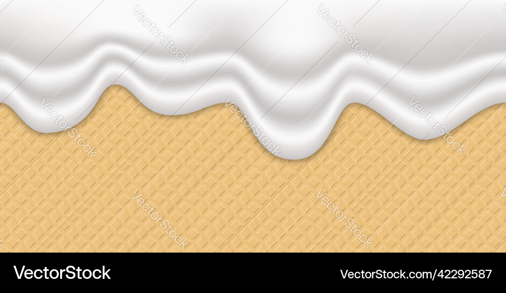 Liquid creamy texture yogurt creamy Royalty Free Vector