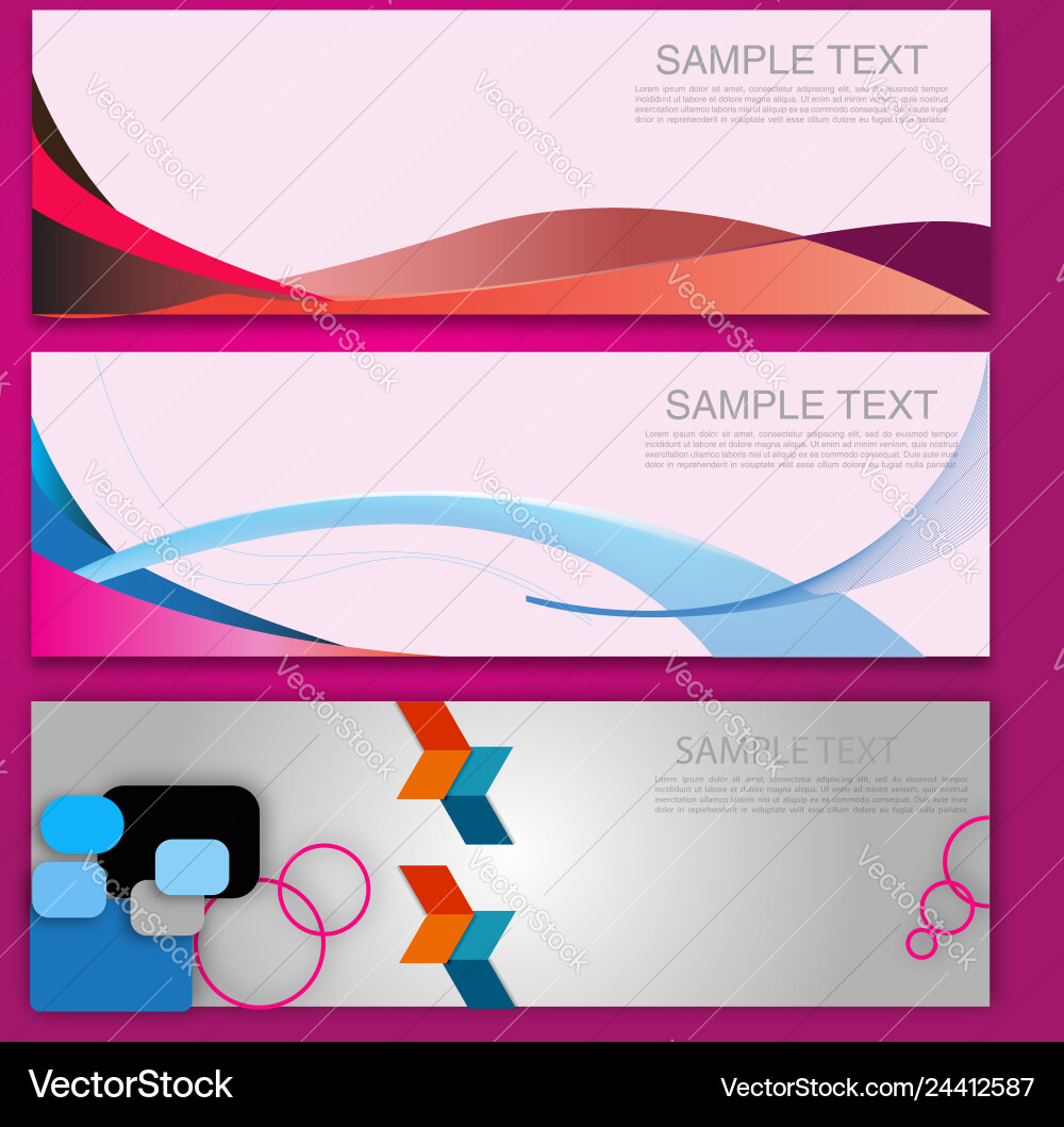 Print business banners templates Royalty Free Vector Image