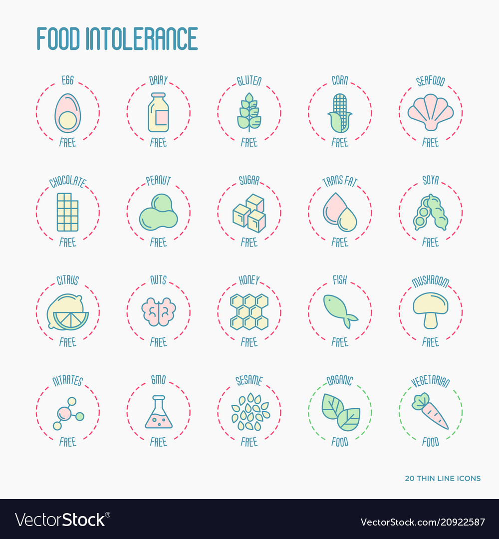 Set ingredient warning label icons Royalty Free Vector Image Set ingredient warning label icons Royalty Free Vector Image