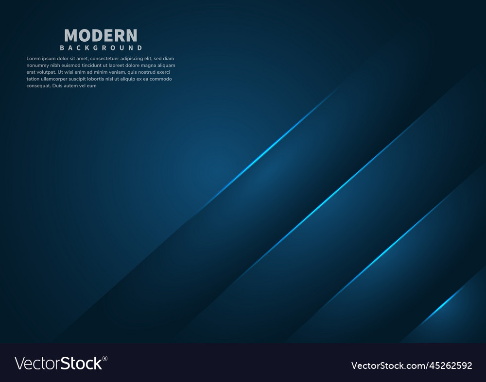 Abstract blue gradient background overlapping Vector Image