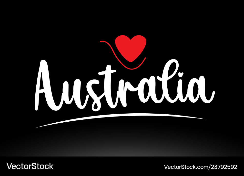 Australia country text typography logo icon Vector Image