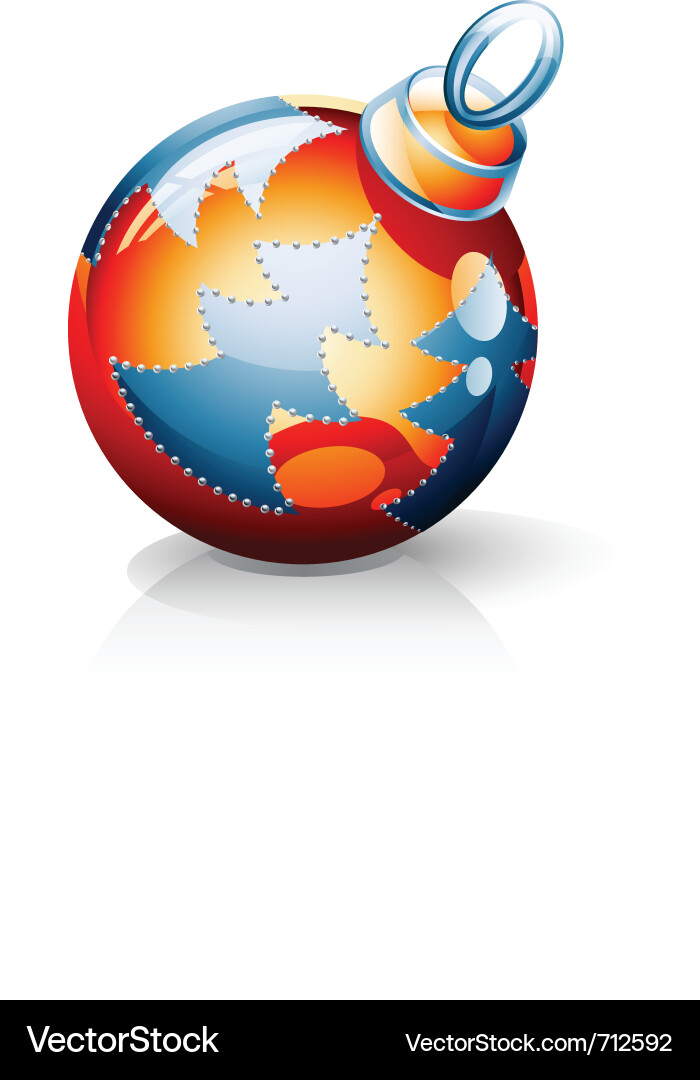 Christmas ball Royalty Free Vector Image - VectorStock