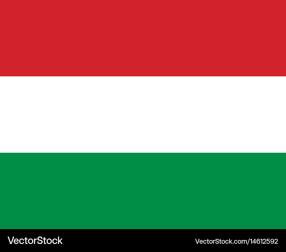 Colored flag of hungary Royalty Free Vector Image