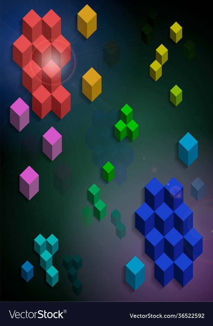 Colored shards Royalty Free Vector Image - VectorStock