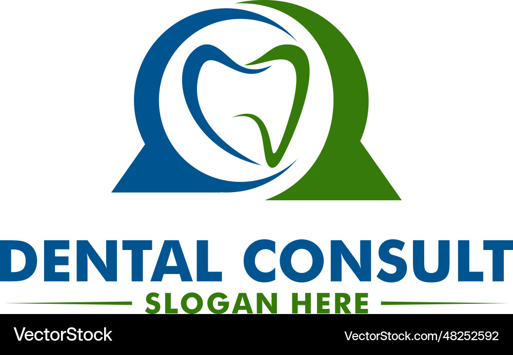 Dental logo design dentist icon template Vector Image