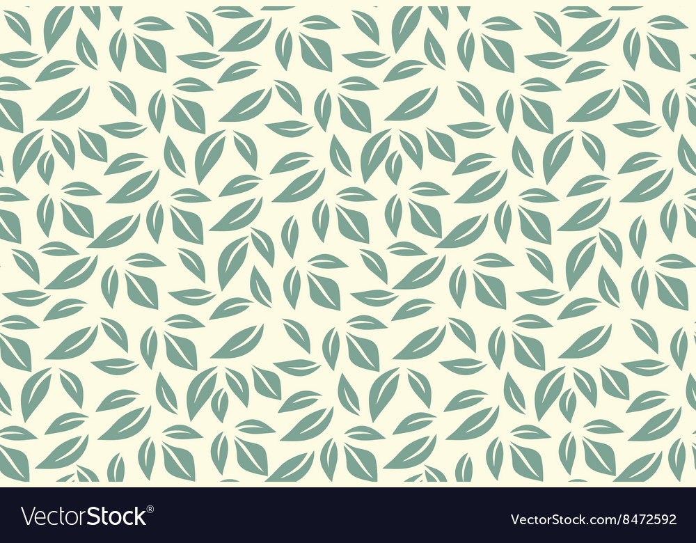 Green leaf seamless pattern Royalty Free Vector Image