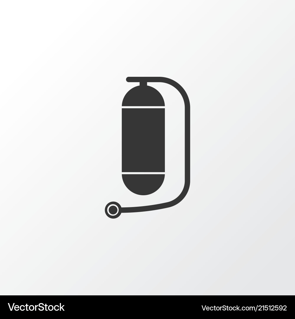 Oxygen cylinder icon symbol premium quality Vector Image