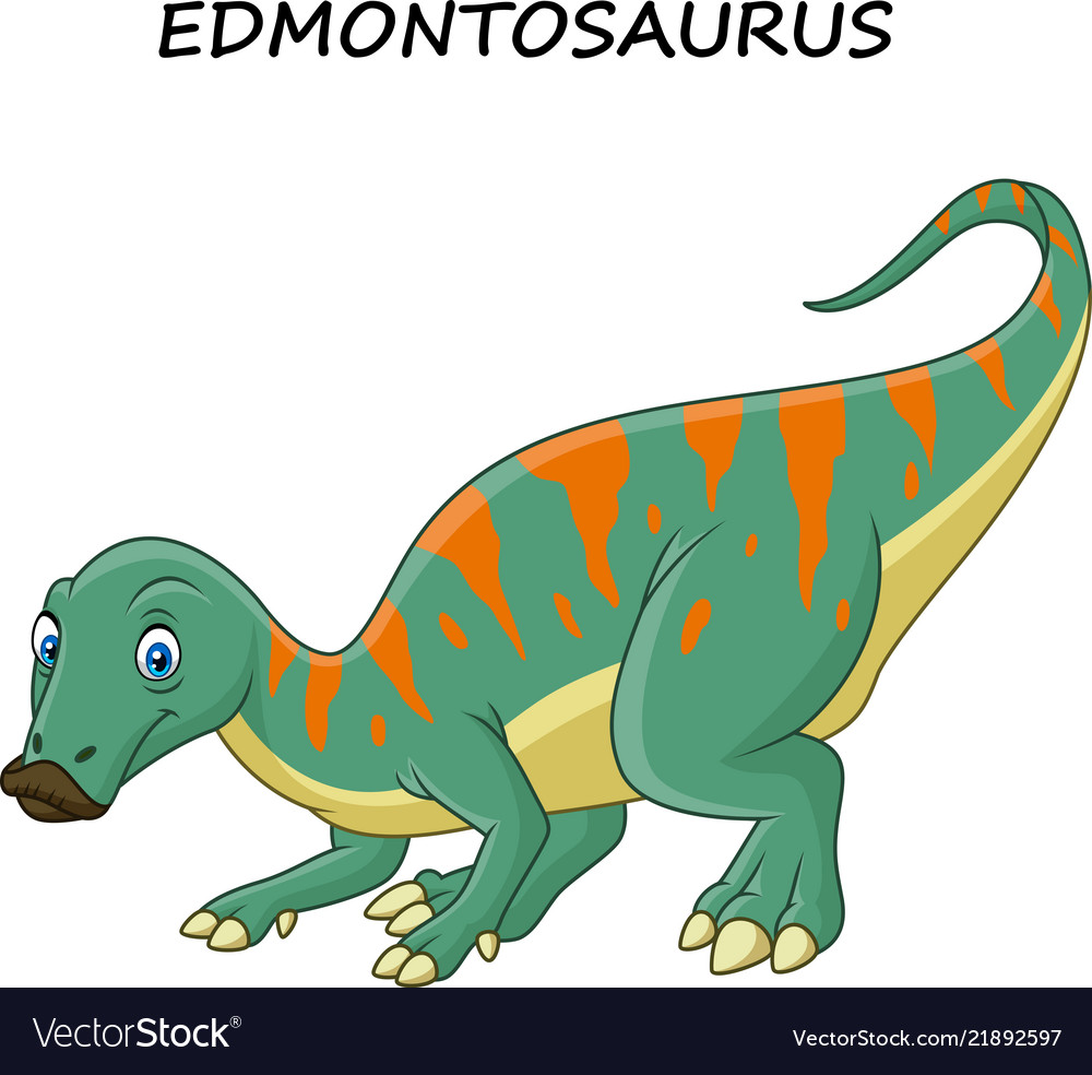 Cartoon brontosaurus isolated on white background Vector Image