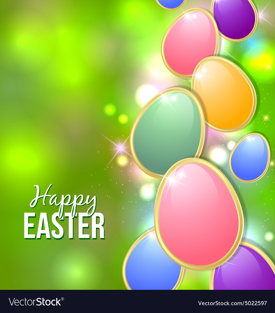 Happy Easter card background Royalty Free Vector Image