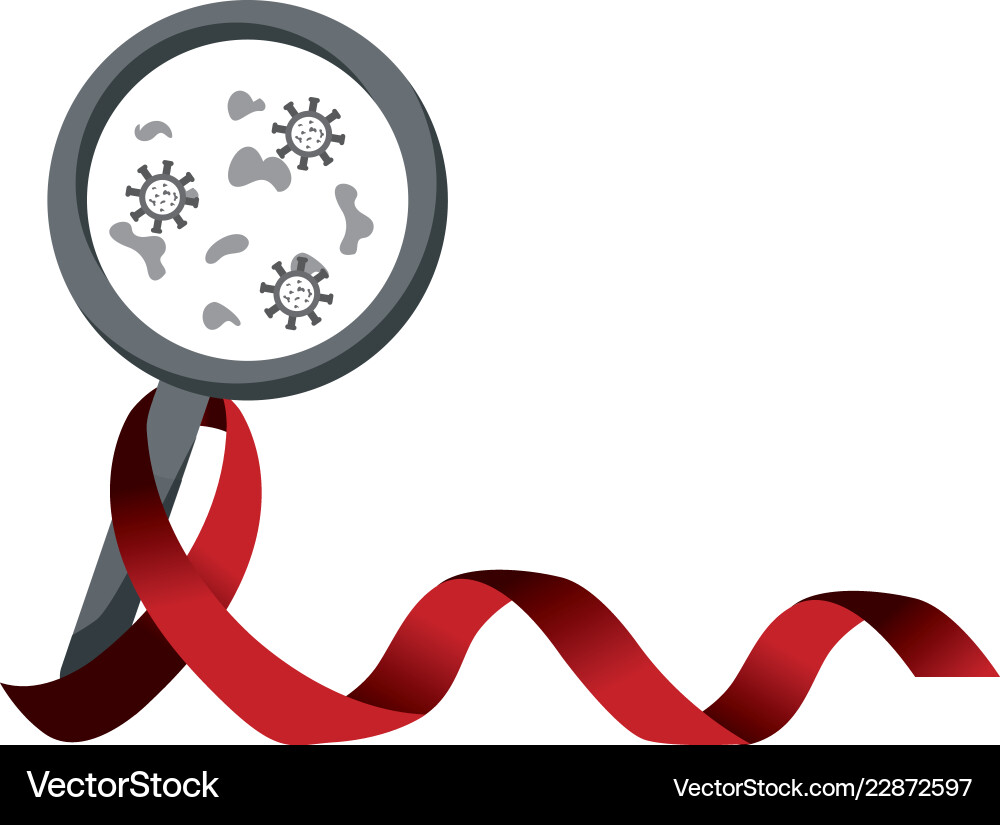 Isolated hiv ribbon design Royalty Free Vector Image